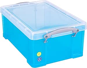 Really Useful Box Plastic Storage Box 9 Litre Trans Blue : Amazon.co.uk ...