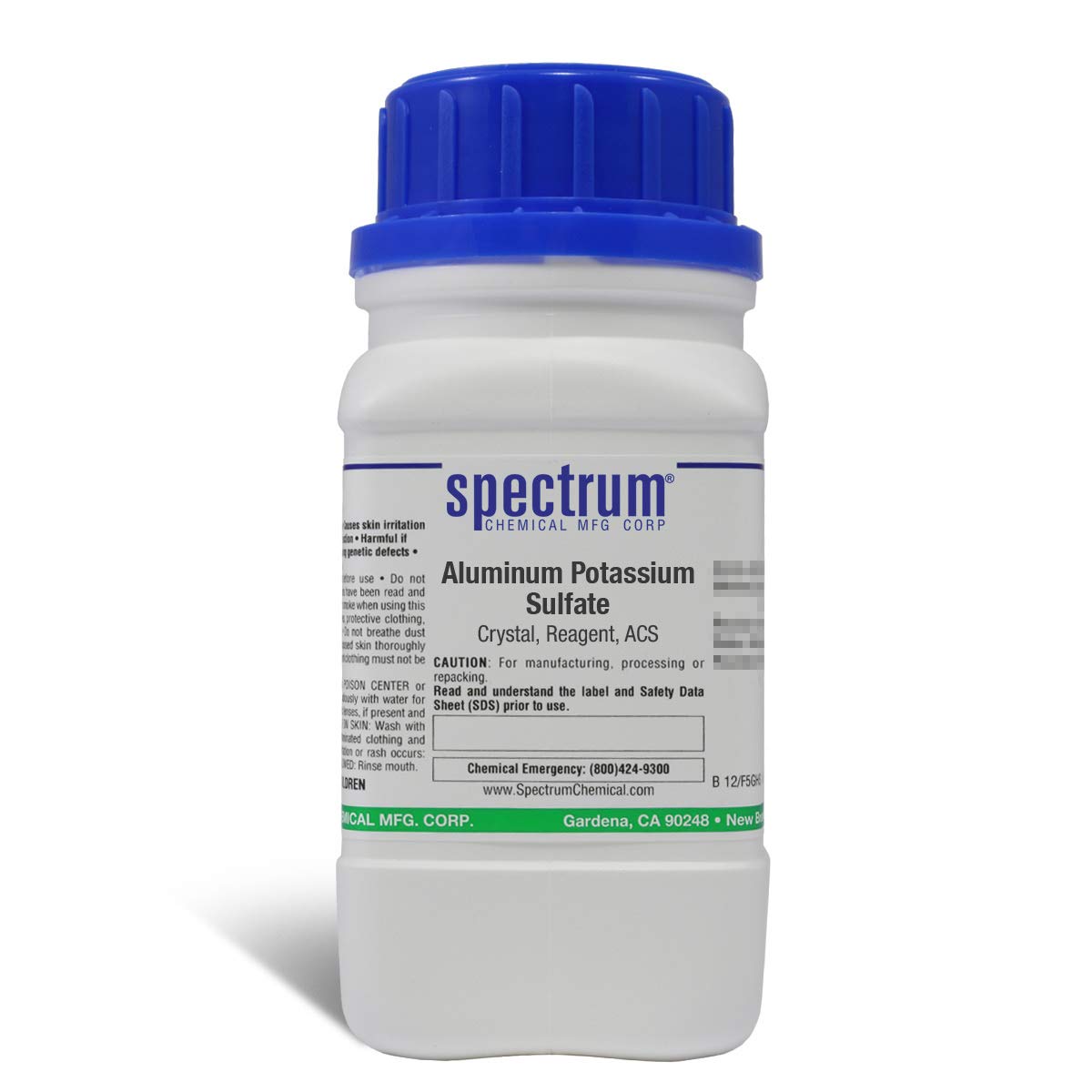 Spectrum A1105-125GM Aluminum Potassium Sulfate, Crystal, Reagent, ACS ...
