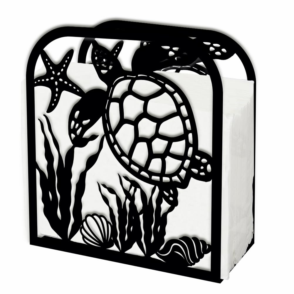 Amazon.com: SUPERDANT Napkin Holder for Tables Sea Turtle Iron Napkin ...