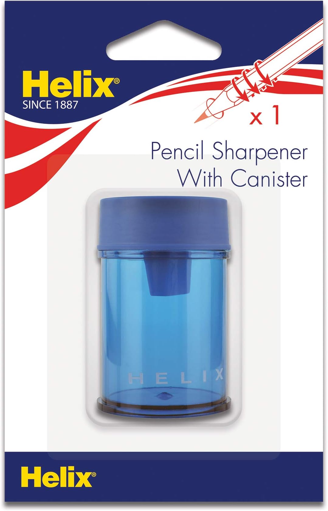Amazon.com: Maped Helix USA - Helix Canister 1 Hole Pencil Sharpener ...