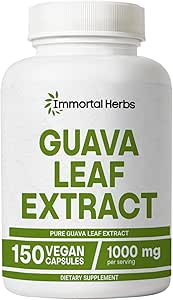 Amazon.com: Immortal Herbs Guava Leaf Extract 1000mg, 10:1 Extra ...