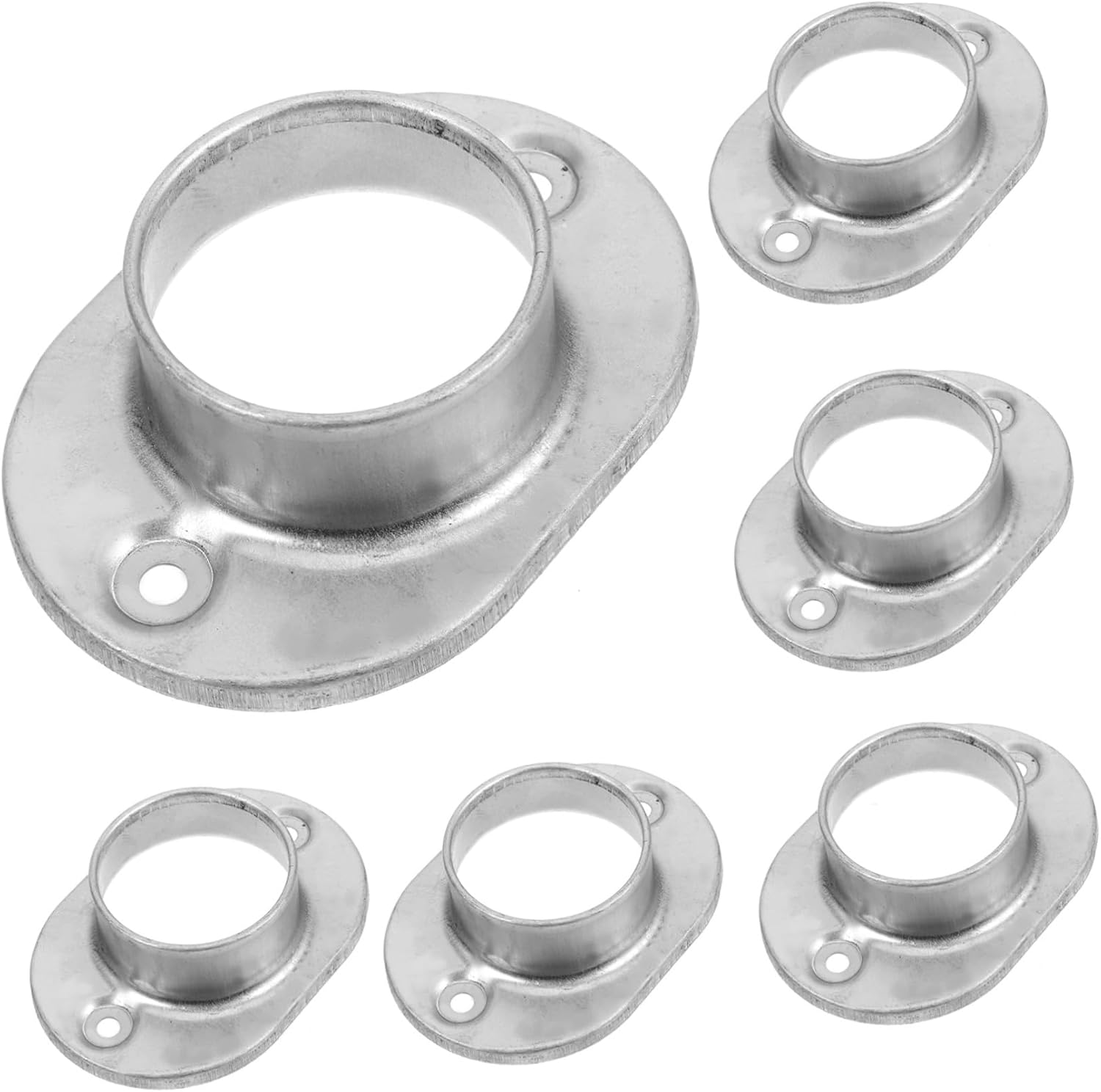 HEMOTON Round Post Flange Round Post Bracket Post Base Plate 6pcs Round ...