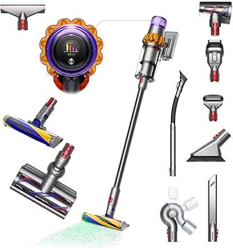 Amazon.com: Dyson V15 Detect Total Clean Extra Cordless Vacuum - Yellow ...
