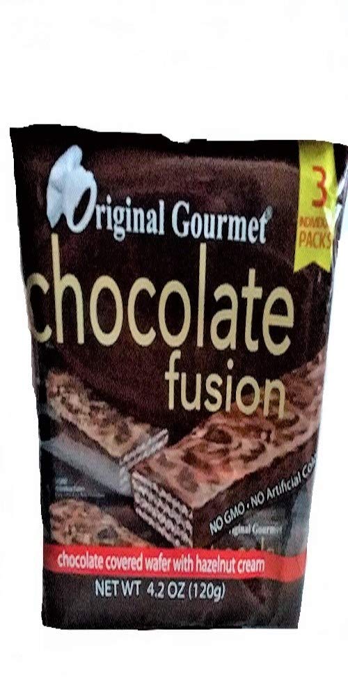 Amazon.com : Chocolate Fusion, Chocolate Covered Wafer with Hazelnut ...
