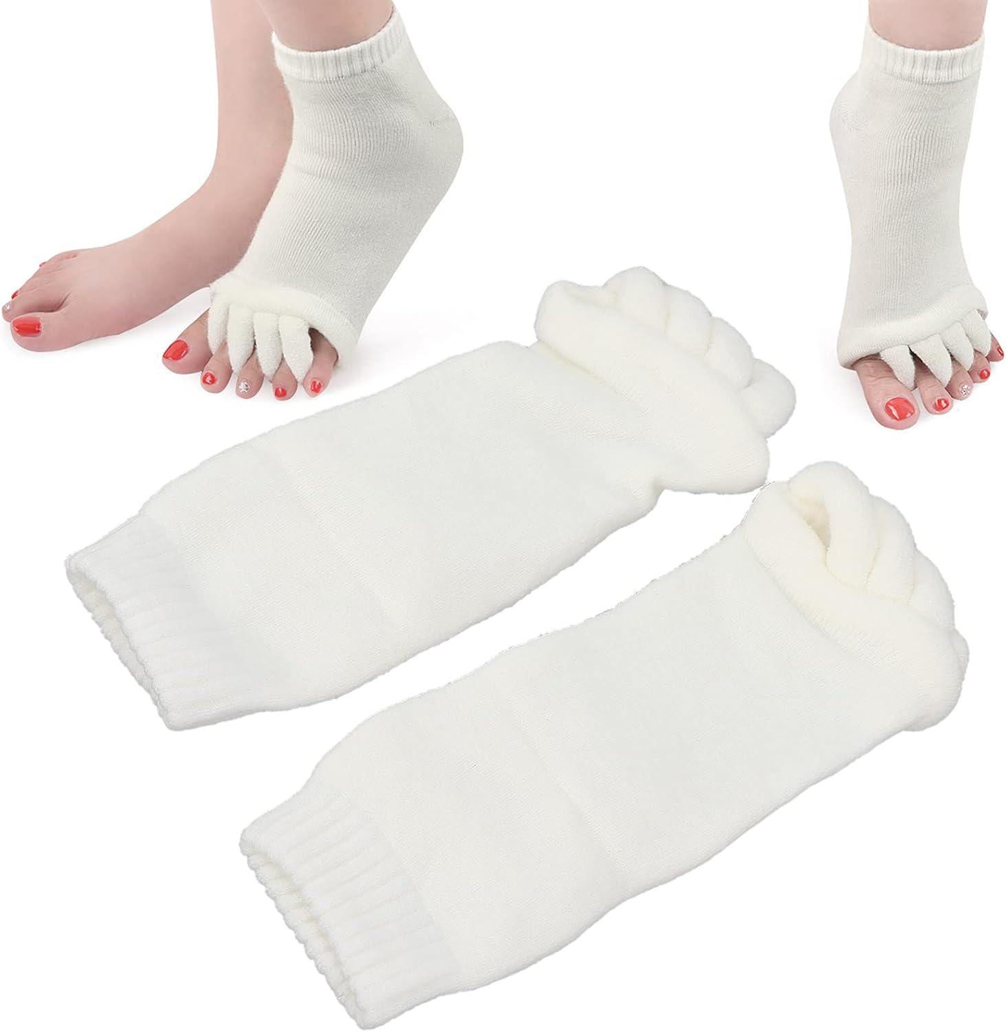 Toe Separator Socks, Toe Separator Socks Gel Toe Separators 1 Pair Gel ...