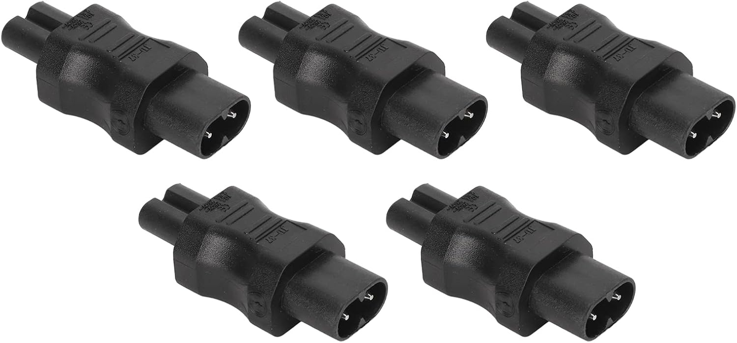 Diyeeni 5Pcs IEC320 C7 to C8 AC Adapter, Power Adapter, 2 Pin IEC320 C8 ...