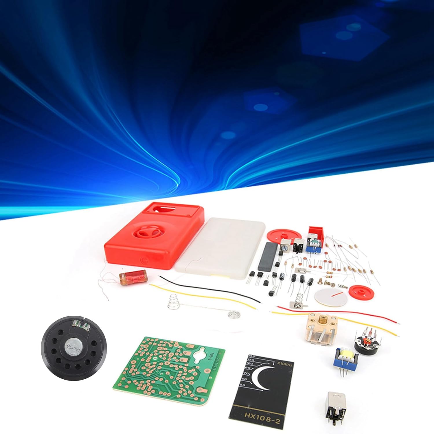Amazon.com: Kit electrónico de radio Fafeicy, HX108-2 7 tubo de radio electrónica DIY kit, juego ...