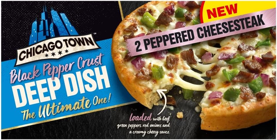 Chicago Town 2 Deep Dish Ultimate Cheese Steak Mini Pizzas, 2 x 160g ...