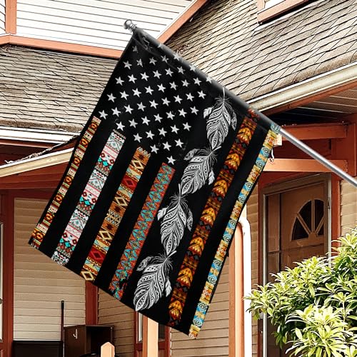 Snapklik.com : Boho Native American Flag, Patriotic American Decoration ...
