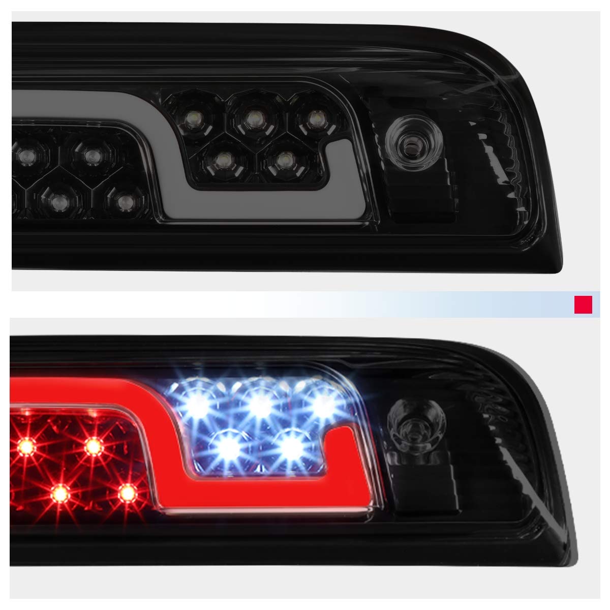 Snapklik.com : NUVISION LIGHTING 3BL-ZTL-005-SM Smoked Lens Red Super ...