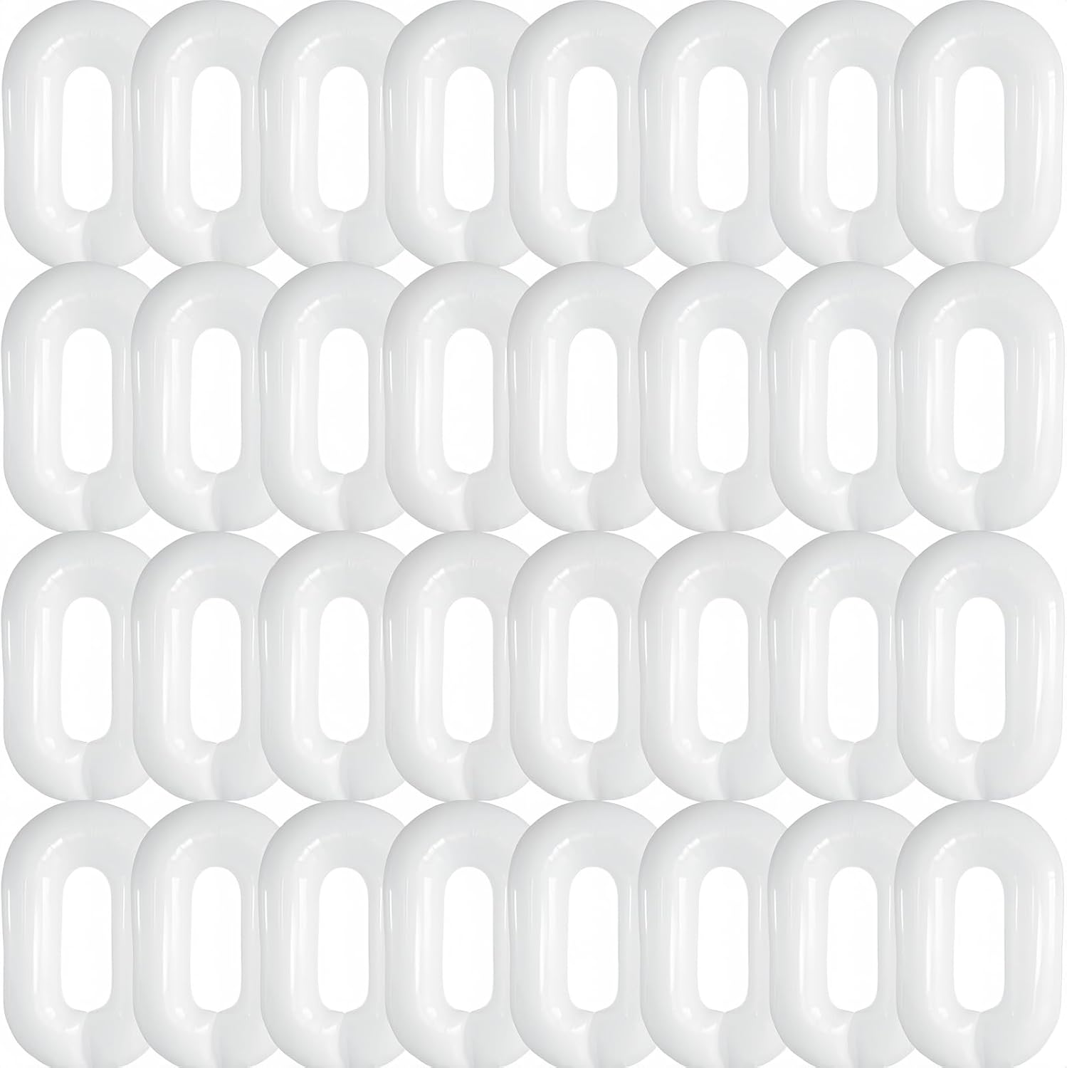 Amazon.com: Foil Chain Balloons Jumbo Chain Balloons for 80s 90s Party ...