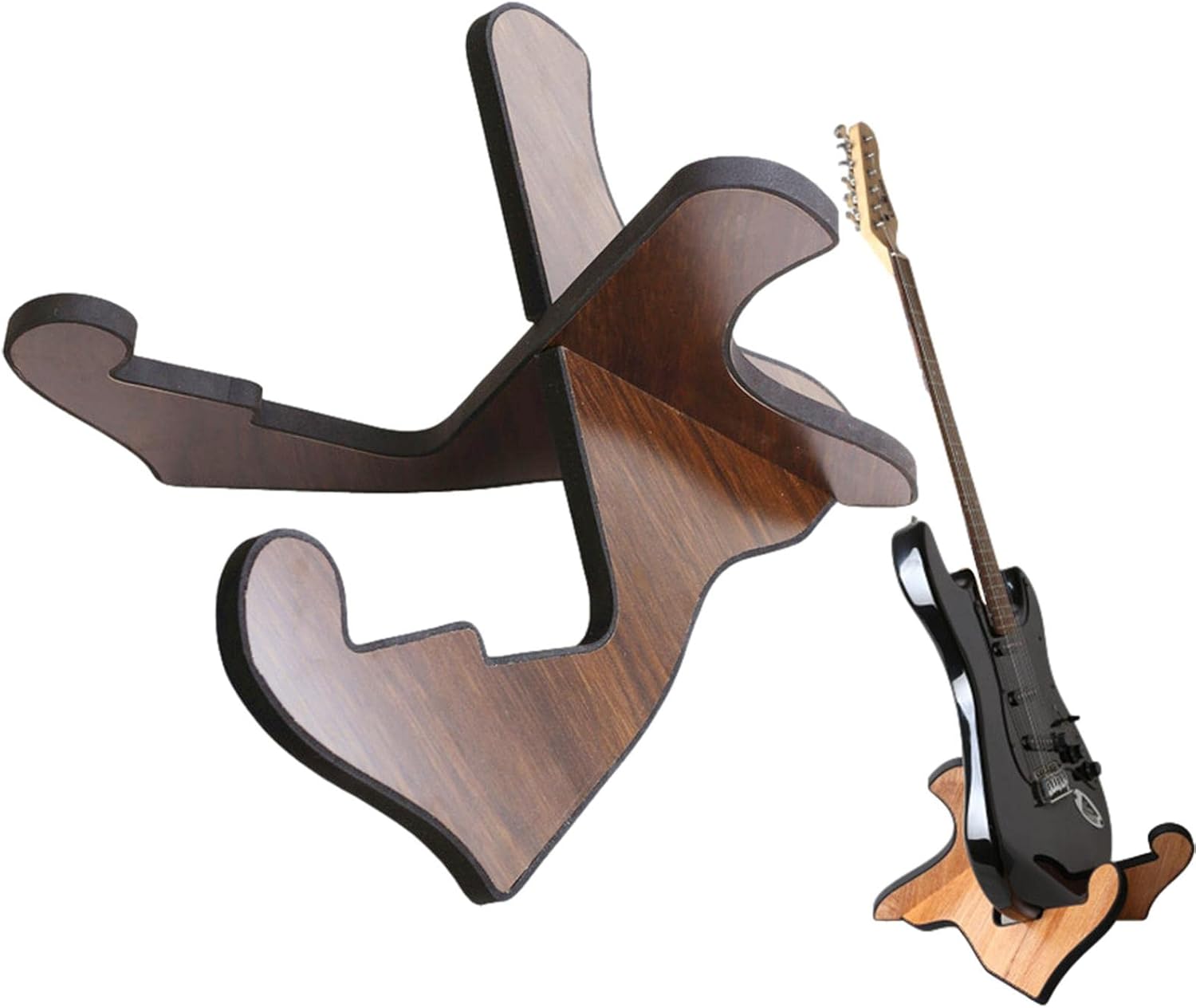 Amazon.co.jp: ギタースタンドウッド | X フレーム ギター ホルダー フロア | ポータブルギターラック クラシックアコースティックギター用の取り外し可能な楽器ラック - 床に ...