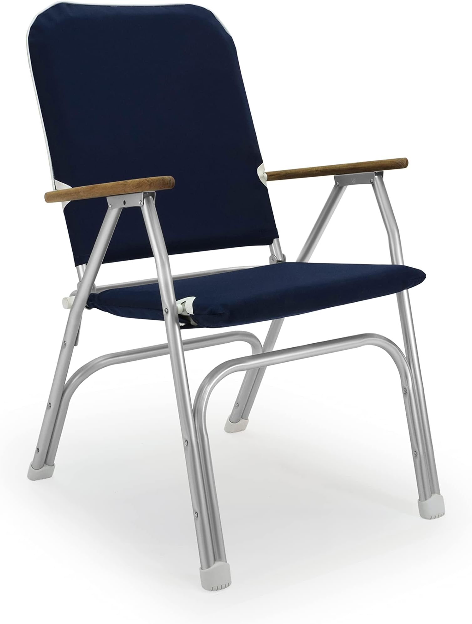 Amazon.com: FORMA MARINE Boat Chair Navy Blue Large Padded Deck Folding ...
