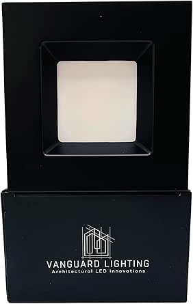 Vanguard Lighting Black Square Recessed Lighting, 4" LED Ceiling Lights ...