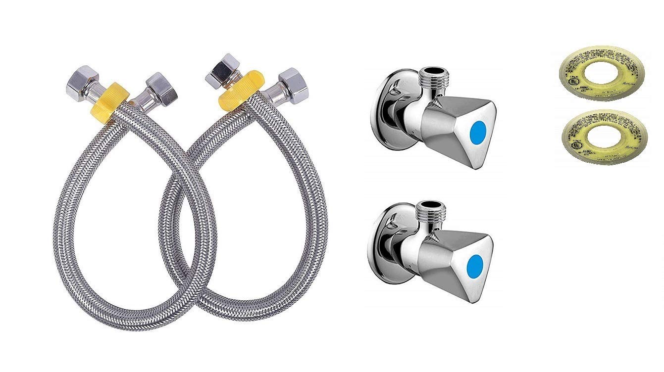 Buy Jagger Triangle Angle Valve with Connection Pipe, Wall Flange and ...