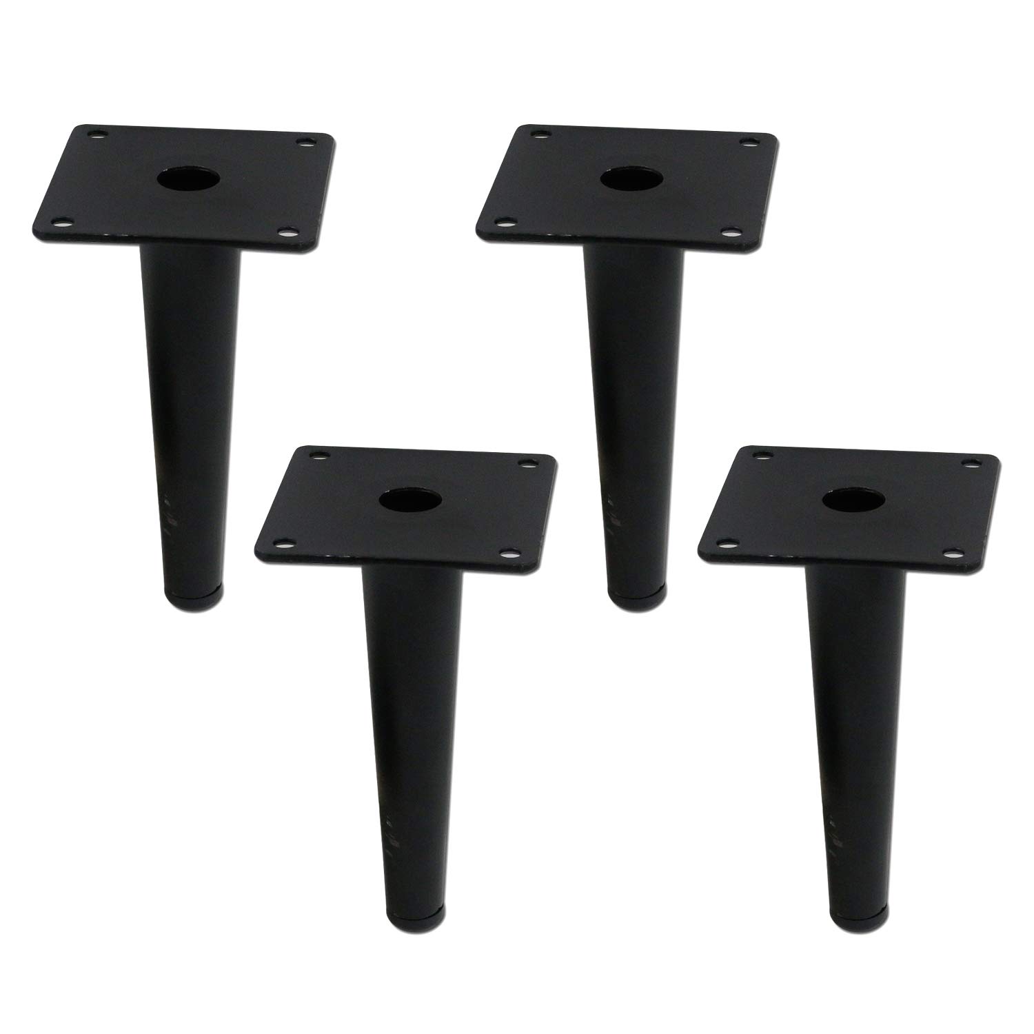 Amazon.com: Geesatis Height 150mm / 6 inch Round Tapered Furniture Legs ...