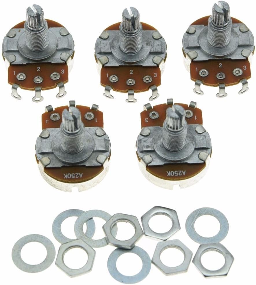 Amazon.com: Dopro 5pcs Audio Guitar Pots Tone 250K Electric Guitar ...