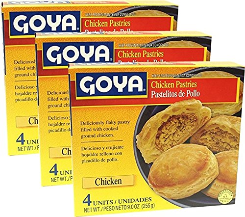 Amazon.com: Goya Chicken Pastelitos 4 Units 9 Oz - Pack of 3 : Grocery ...
