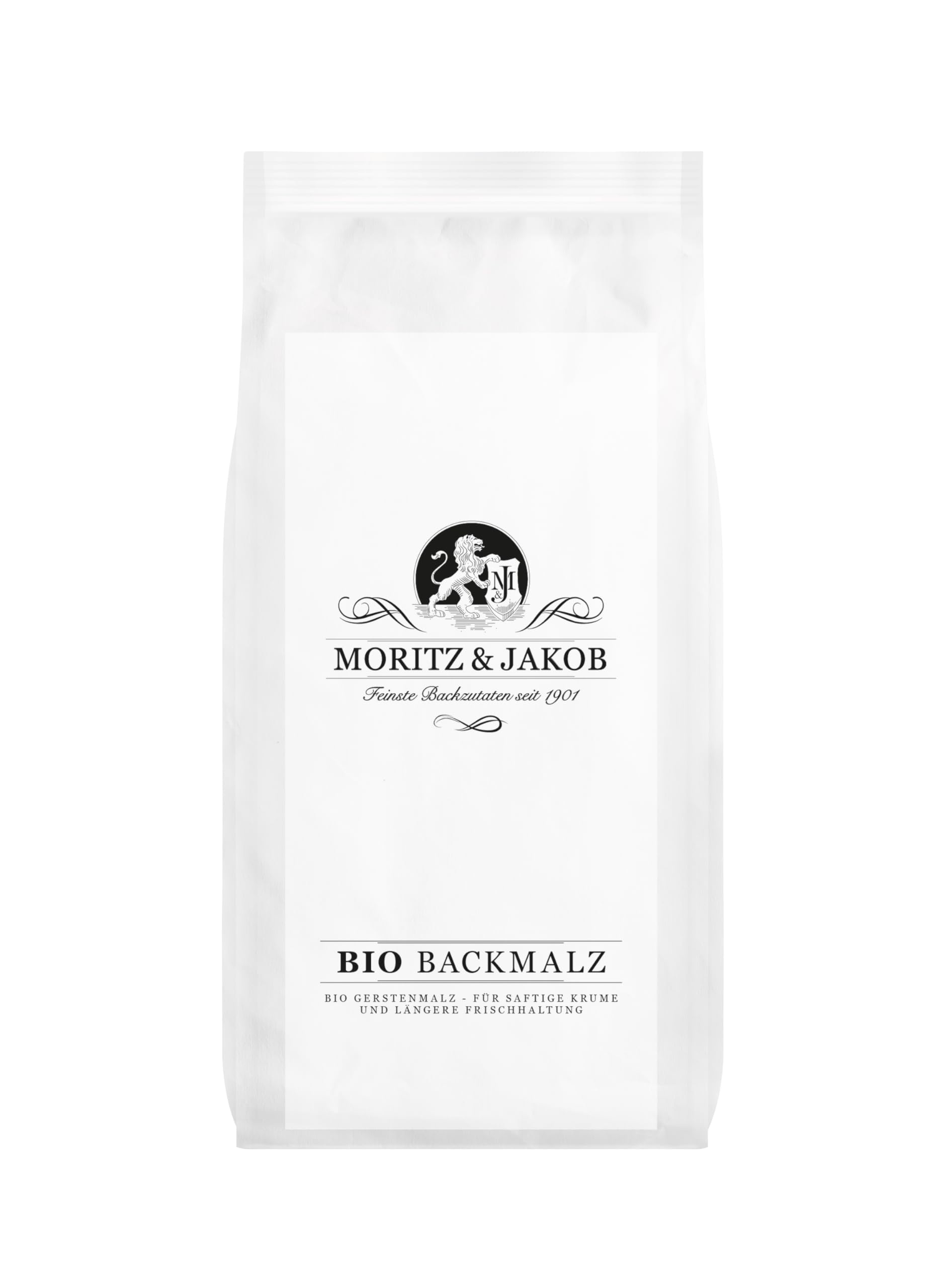 Moritz & Jakob Bio Backmalz 250 g - aktiv Gerstenmalz für saftige Krume ...