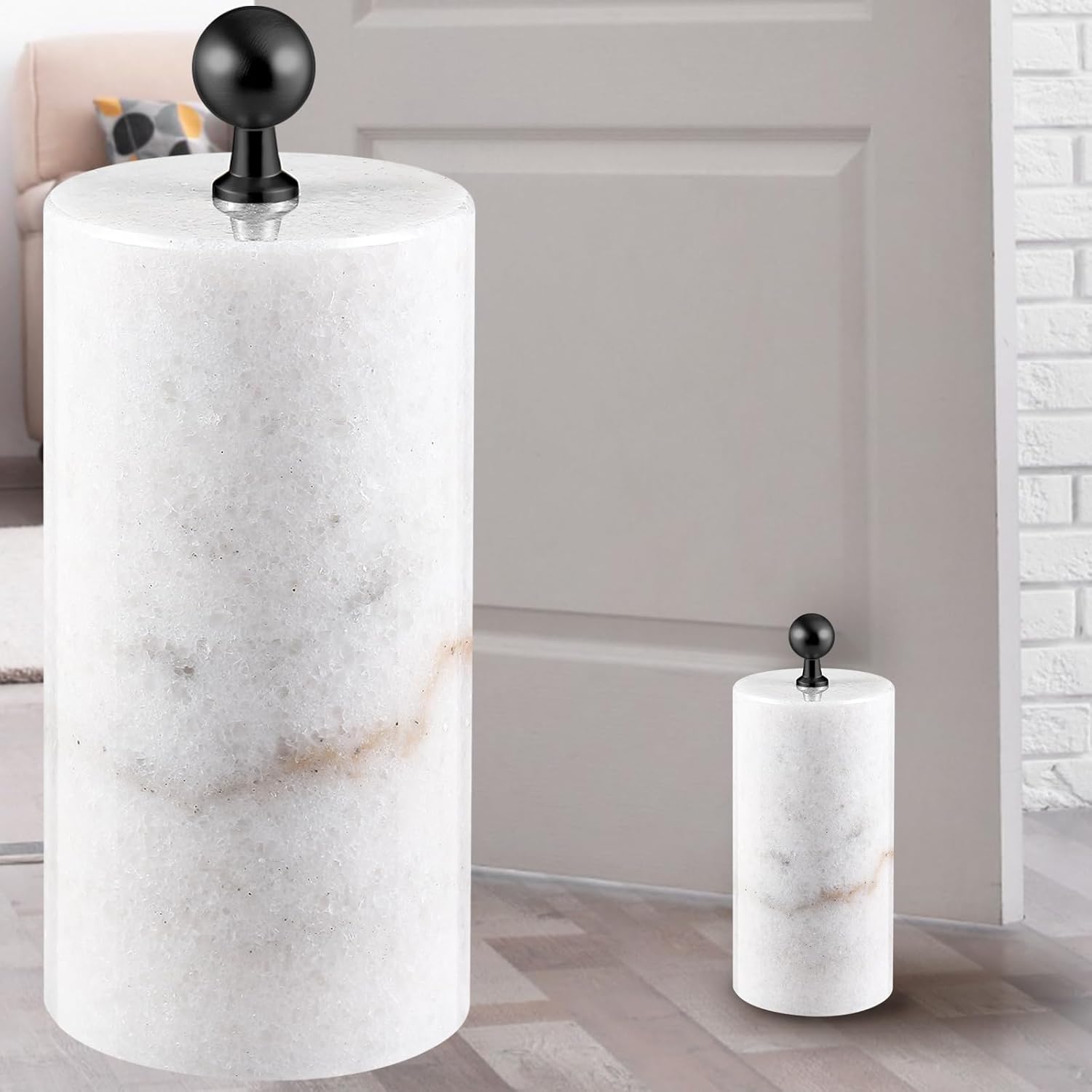 Amazon.com: Marble Decorative Door Stoppers Solid Marble Heavy Duty ...
