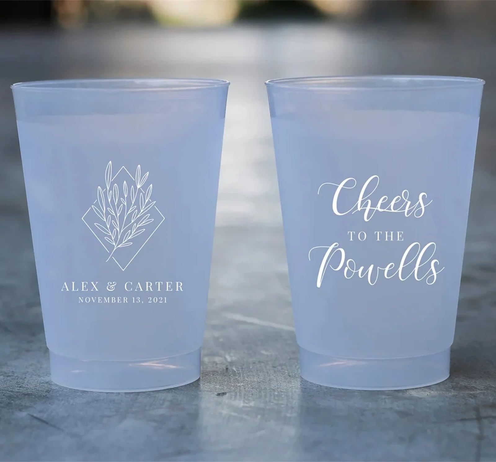 Personalized Plastic Wedding Cups Custom Stadium Cups For Every Party