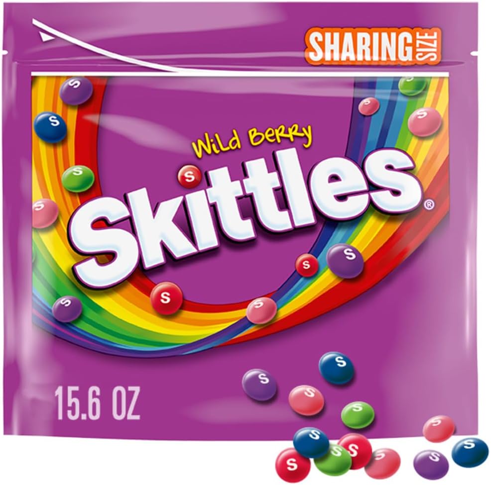 Amazon.com : SKITTLES Original Chewy Candy Bulk Pack, Family Size Candy ...