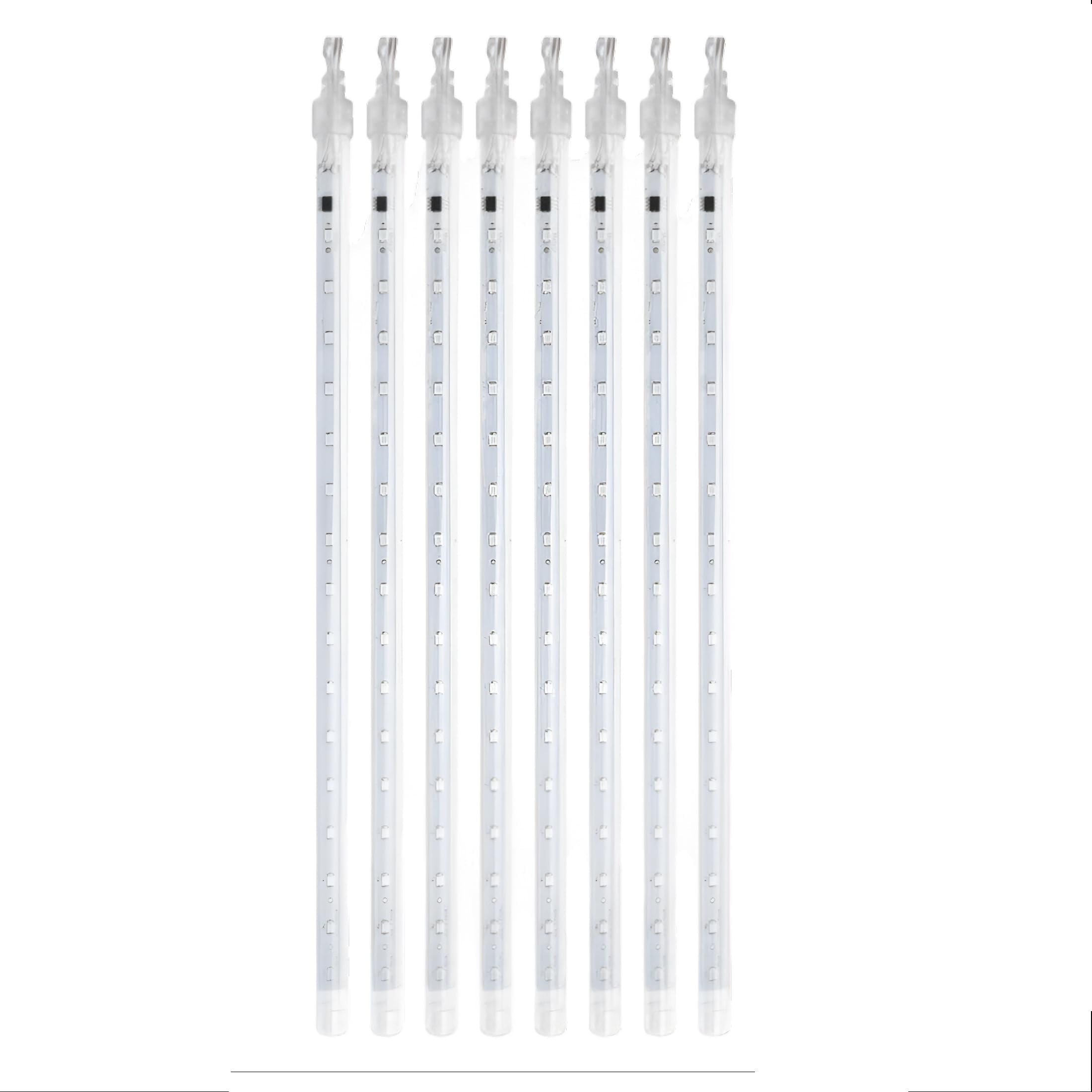 Meteor Shower Lights Solar Powered - 16 inch 10 Tubes 240 LED Meteor ...