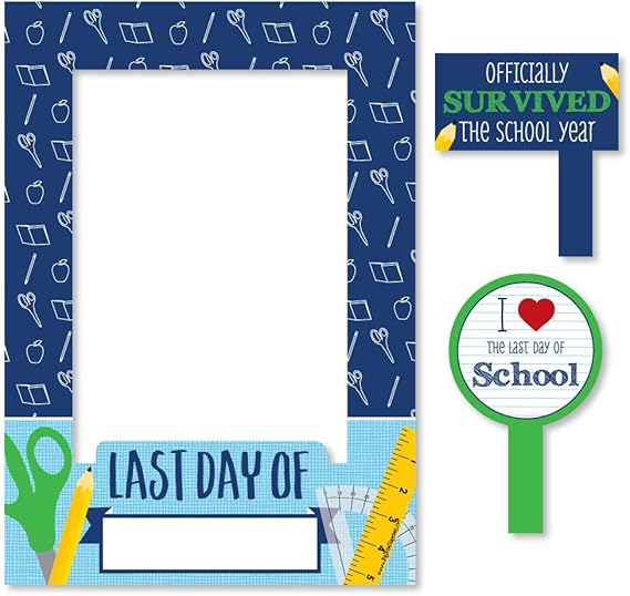 Amazon.com: Colorful Back to School - First Day and Last Day of School ...