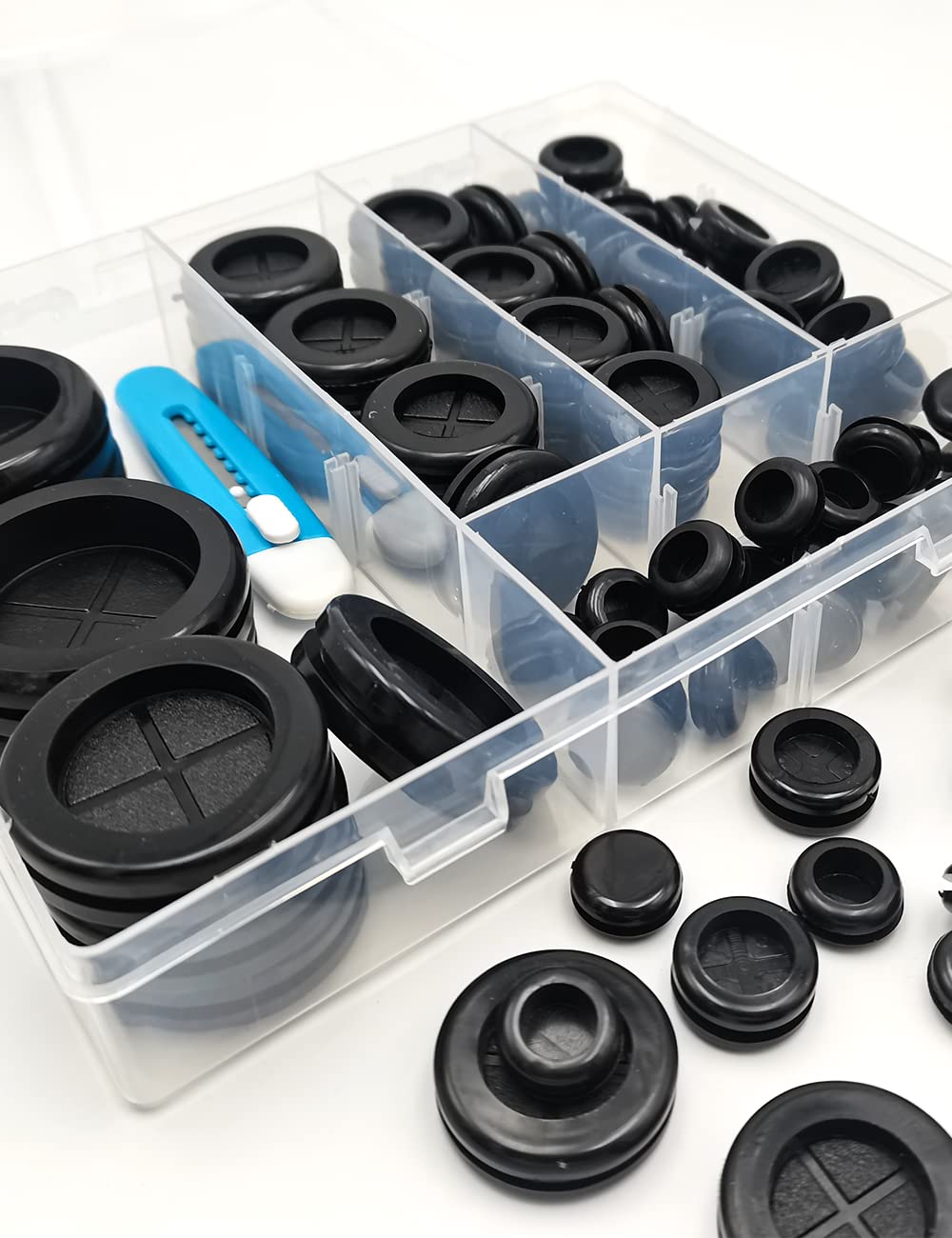 Snapklik.com : EASYEAH 80 Pcs Rubber Grommets Assortment Kit For Wiring ...