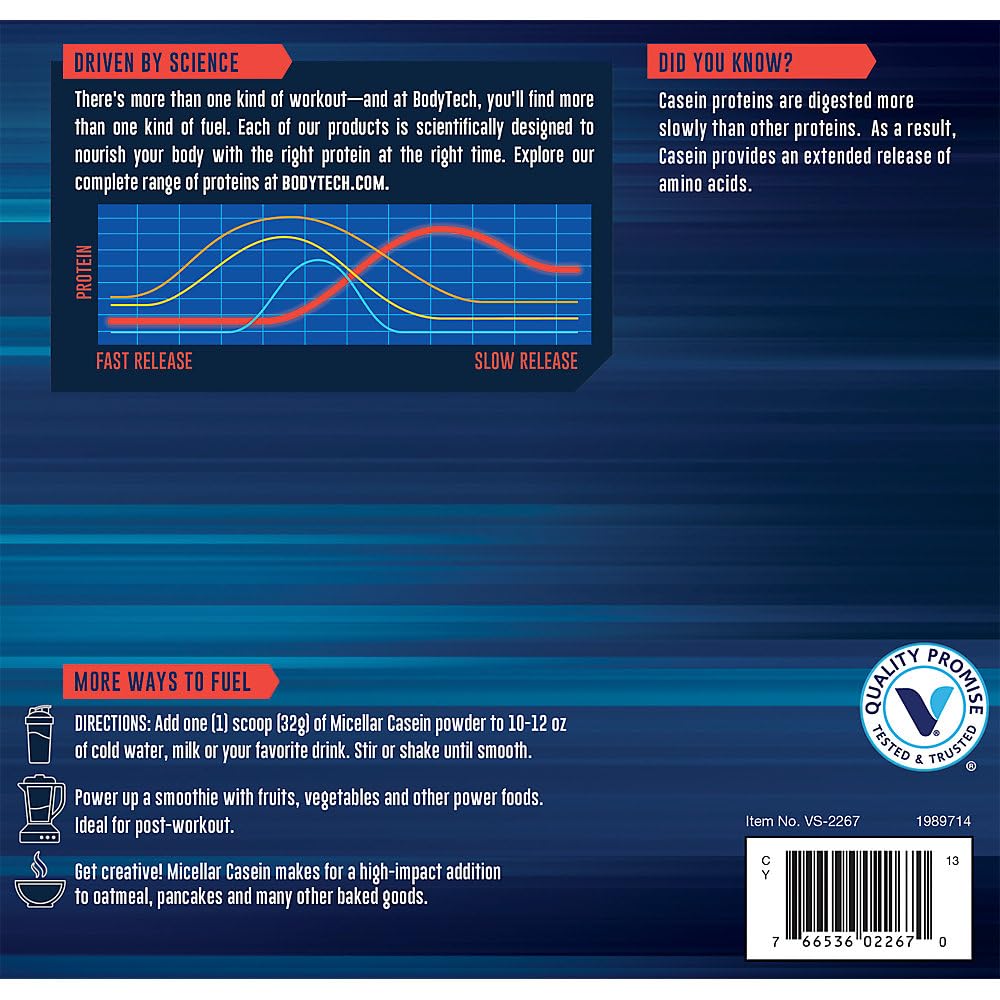 Snapklik.com : BODYTECH Micellar Casein Protein Powder, Slow Release ...