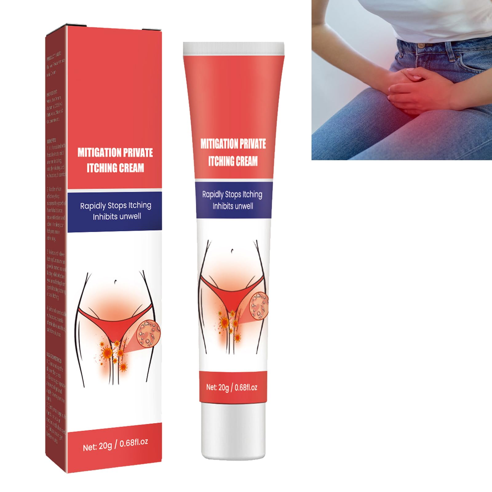 Itch Relief Cream for Women,Intimate Soothing Cream,Itching Cream for Private Parts,Private ...