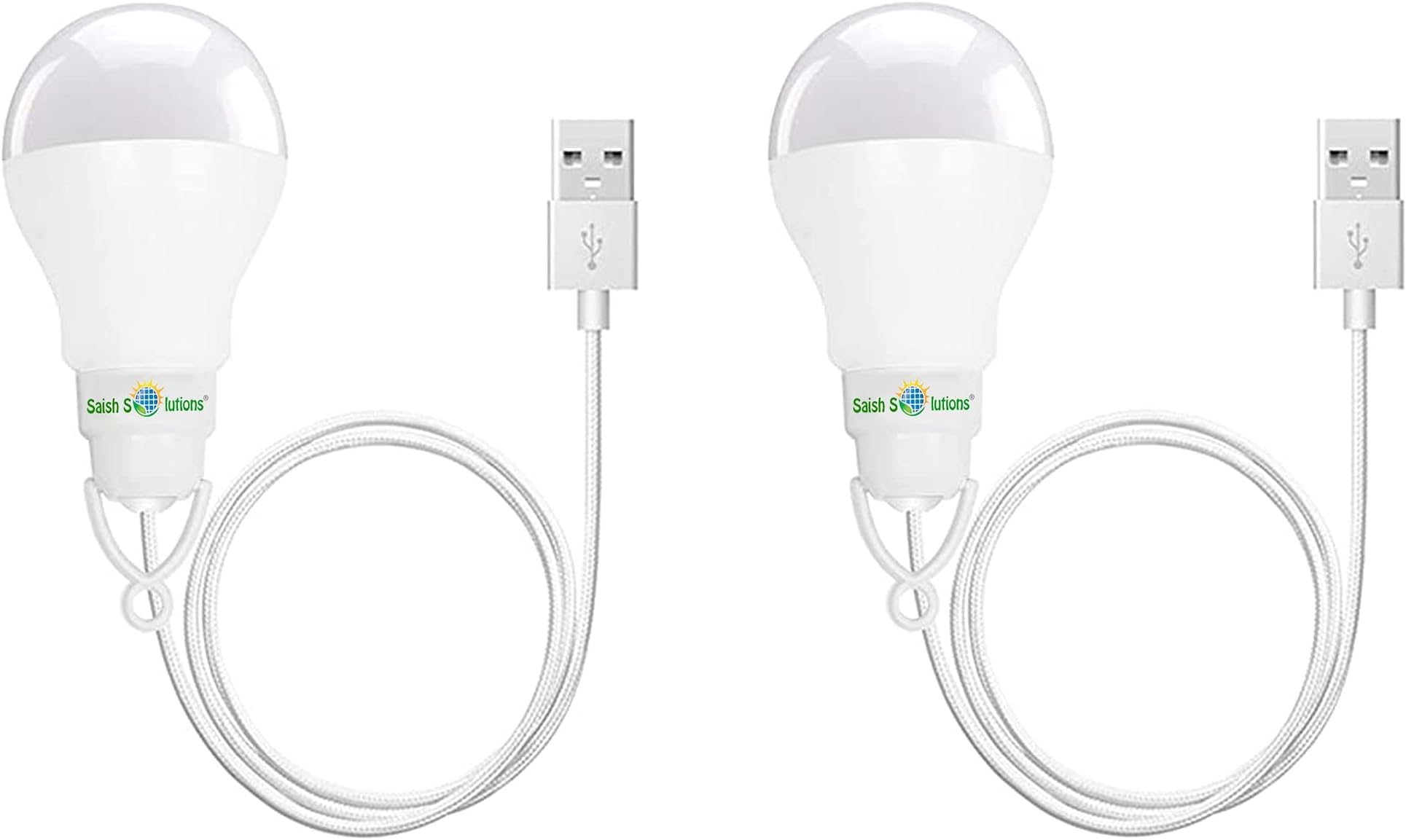 Buy Saish Solutions Bright Usb Led Bulb Of 5 Volts 5 Watts (White ...