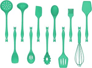 Amazon.com: ZxyChuanglai silicone kitchen utensil set, 11 cat shaped ...
