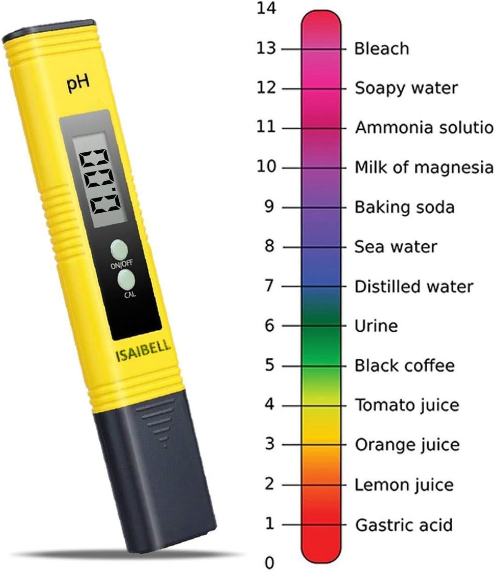 ISAIBELL Digital PH Meter Tester, 0.01 High Accuracy Quality 0-14 ...