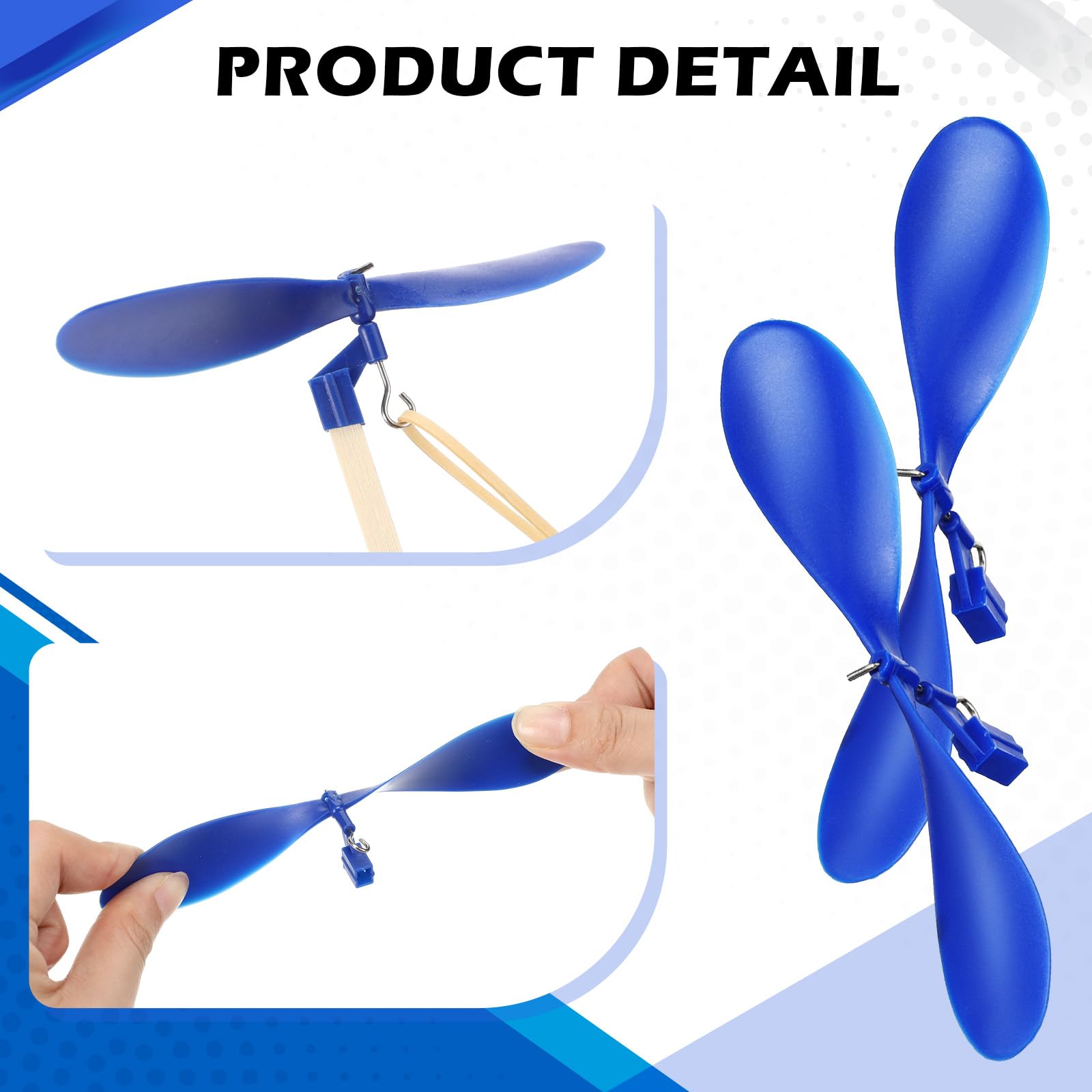 Snapklik.com : Leyndo 24 Set Helicopter Kit 6" Plastic Propeller For ...