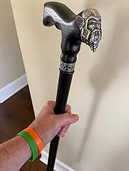 Amazon.com: Asterom Cane - Handmade Viking Walking Cane - Canes for Men ...