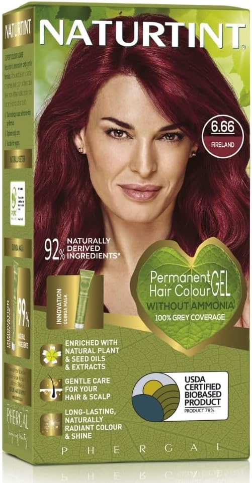 Naturtint Permanent Hair Colour, 6.66 Fireland (Packaging May Vary ...