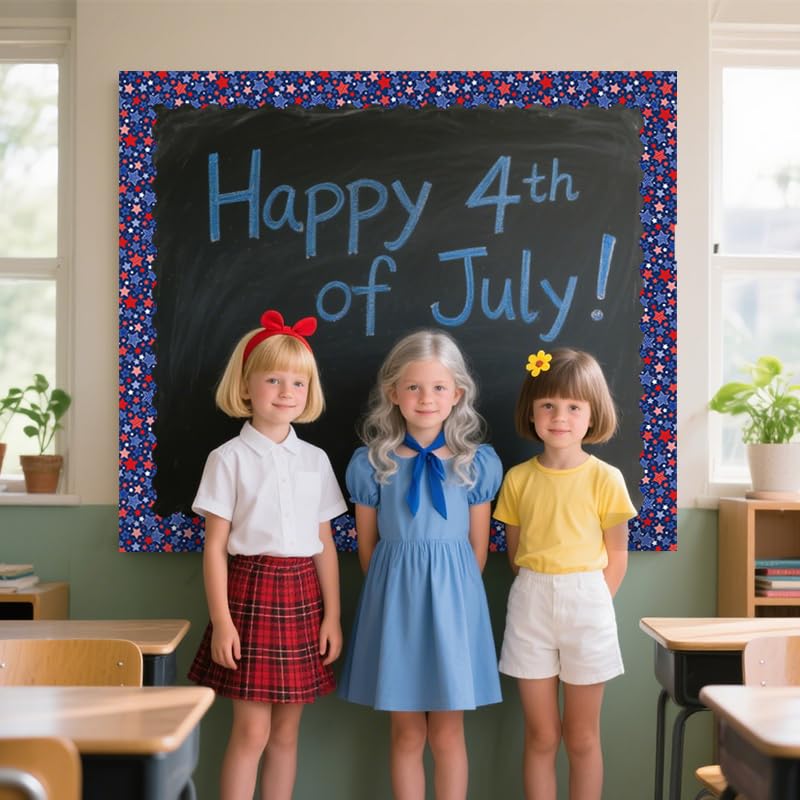 Snapklik.com : 32.8 Feet Patriotic Bulletin Board Borders, 4th Of July ...