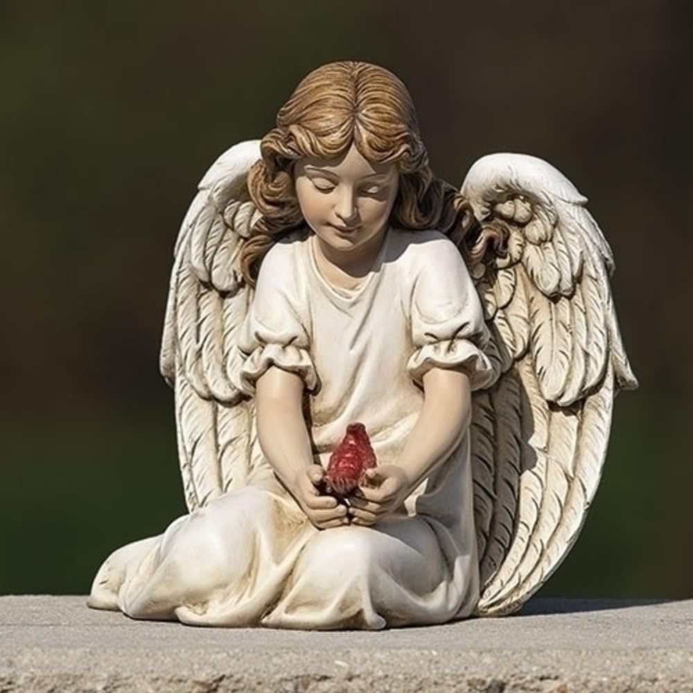 Amazon.com : Joseph's Studio 16" Kneeling Angel Garden Statue : Statues ...