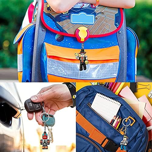 YGCHEN Keychain for Roblox Animated Party Decoration Boy Keychain ...