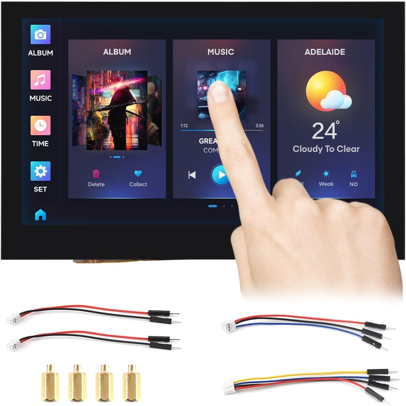 Waveshare Esp32 S3 4 3inch Capacitive Touch Display Development Board 800×480 5