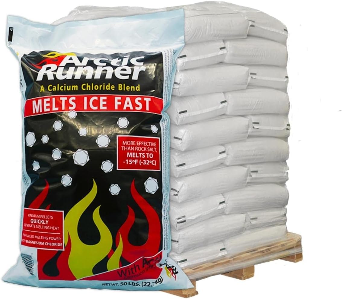 Amazon.com : Arctic Runner Calcium Chloride Ice Melt- [Pallet of Ice ...