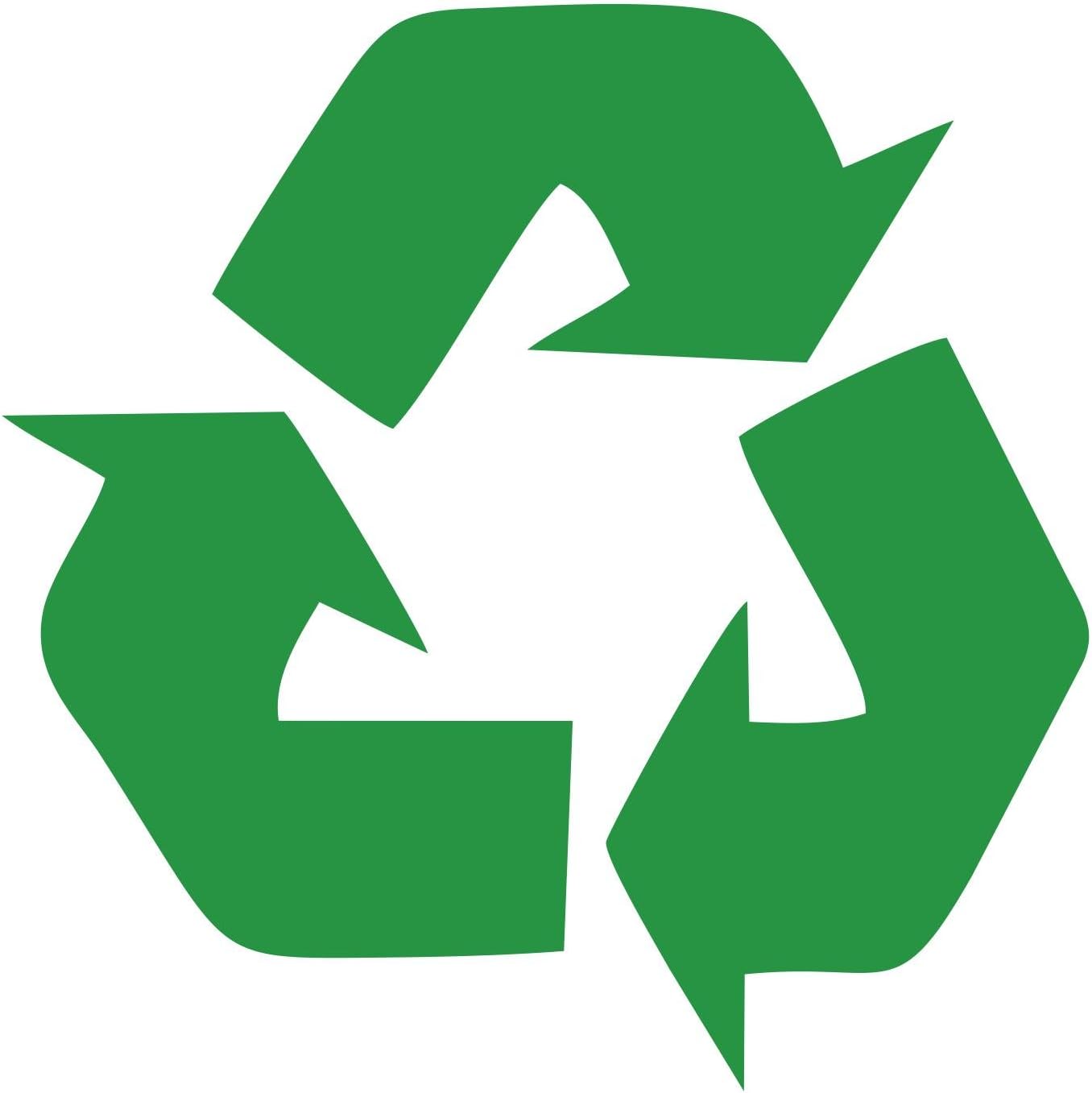 Amazon.com: Recycling Symbol green vinyl cut-out sticker 4.5" : Automotive