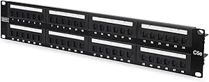Amazon.com: Digitus Assmann Patch Panel, Shielded Black Black 48-Port ...