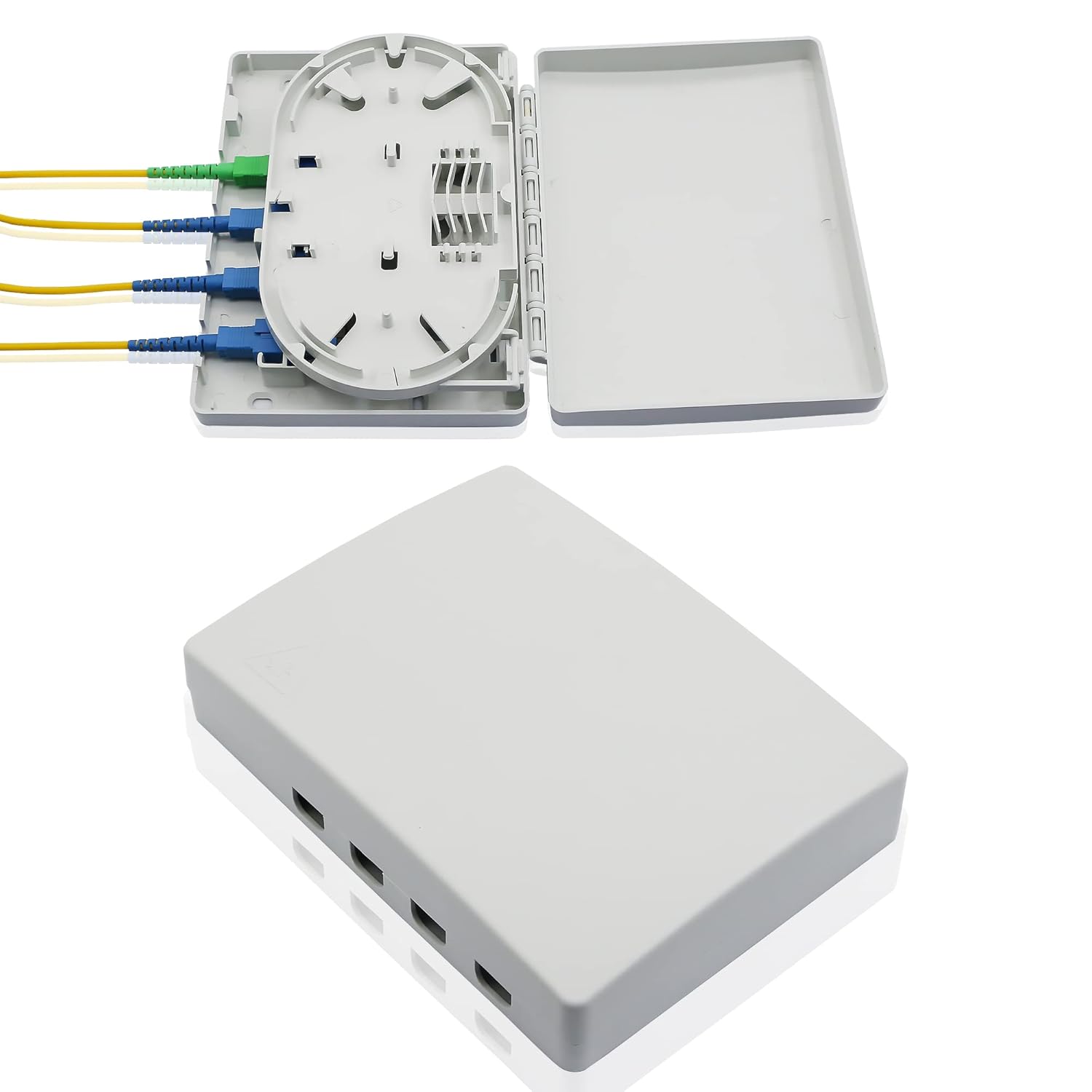 Buy PNGKNYOCN FTTH Fiber Distribution Box 4 Ports Fiber Optic Terminal ...