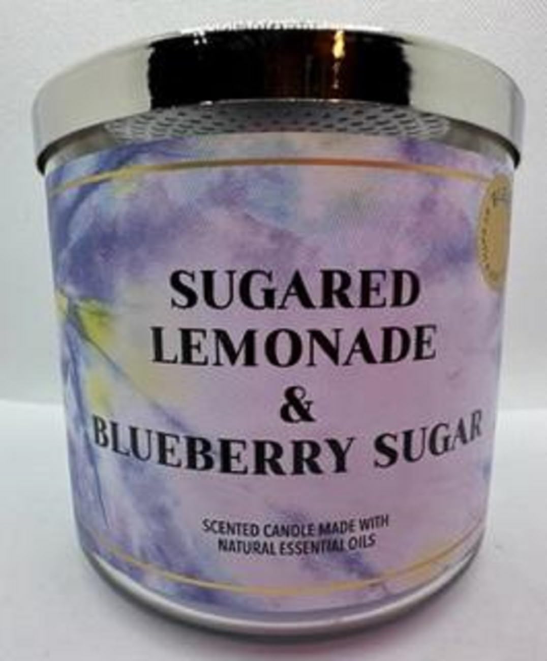 Amazon.com: Sugared Lemonade & Blueberry Sugar 3 Wick 14.5 Ounce ...