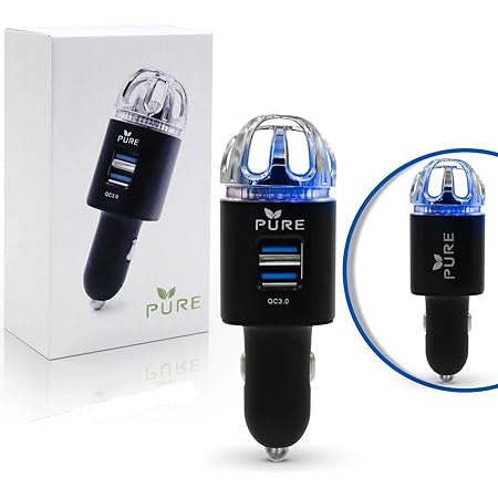 Amazon.com: Car Air Purifier Ionizer - 12V Plug-in Ionic Anti-Microbial ...
