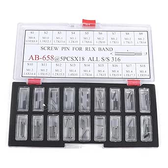 Amazon.com: RustyVioum Screw Pins Links for Watch Bands Accessory Size ...