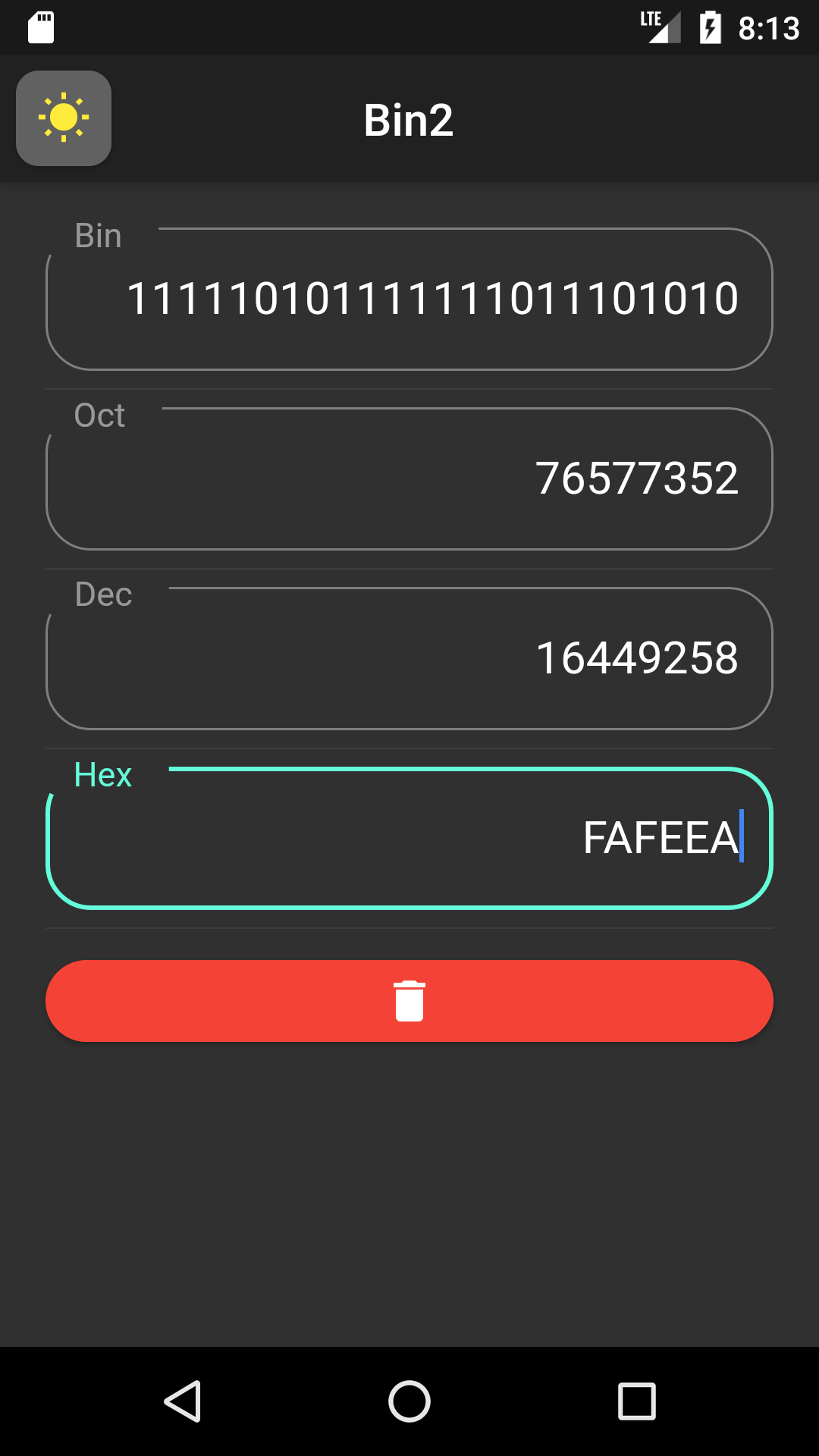 bin2 - Binary numbers converter - App on Amazon Appstore