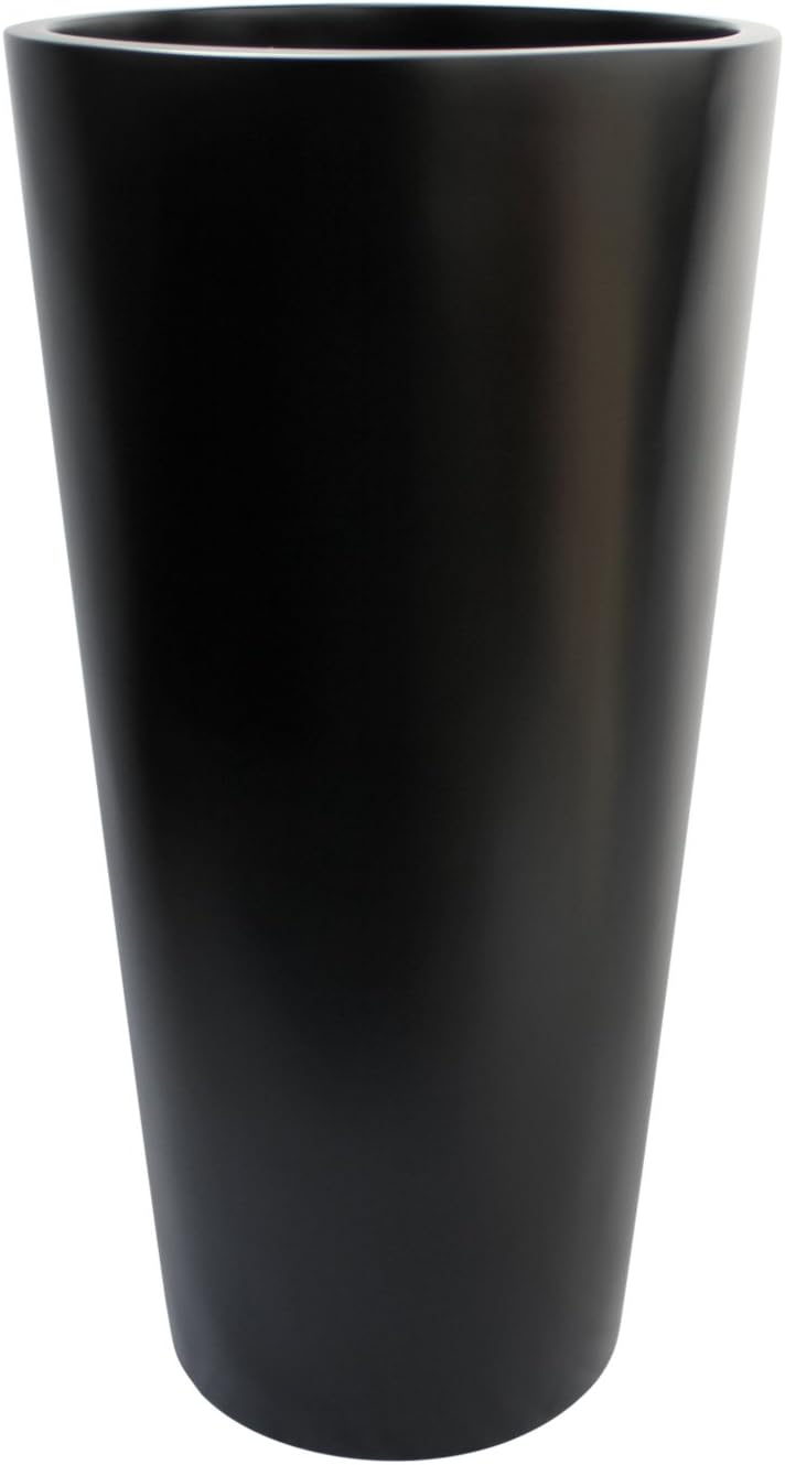 Amazon.com : Dublin Tall Round Cylinder Fiberglass Planter (D:13" x H ...